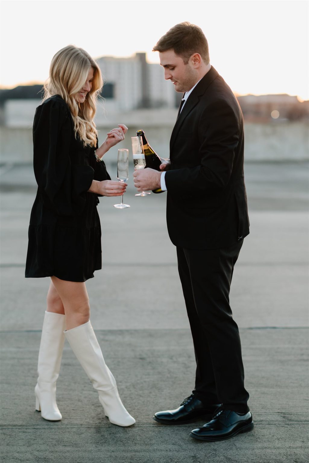 Classic and Modern Engagement Session in Downtown Bowling Green ...