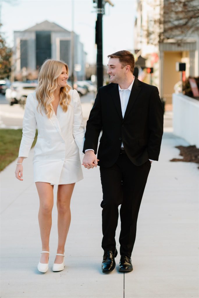 Classic and Modern Engagement Session in Downtown Bowling Green ...